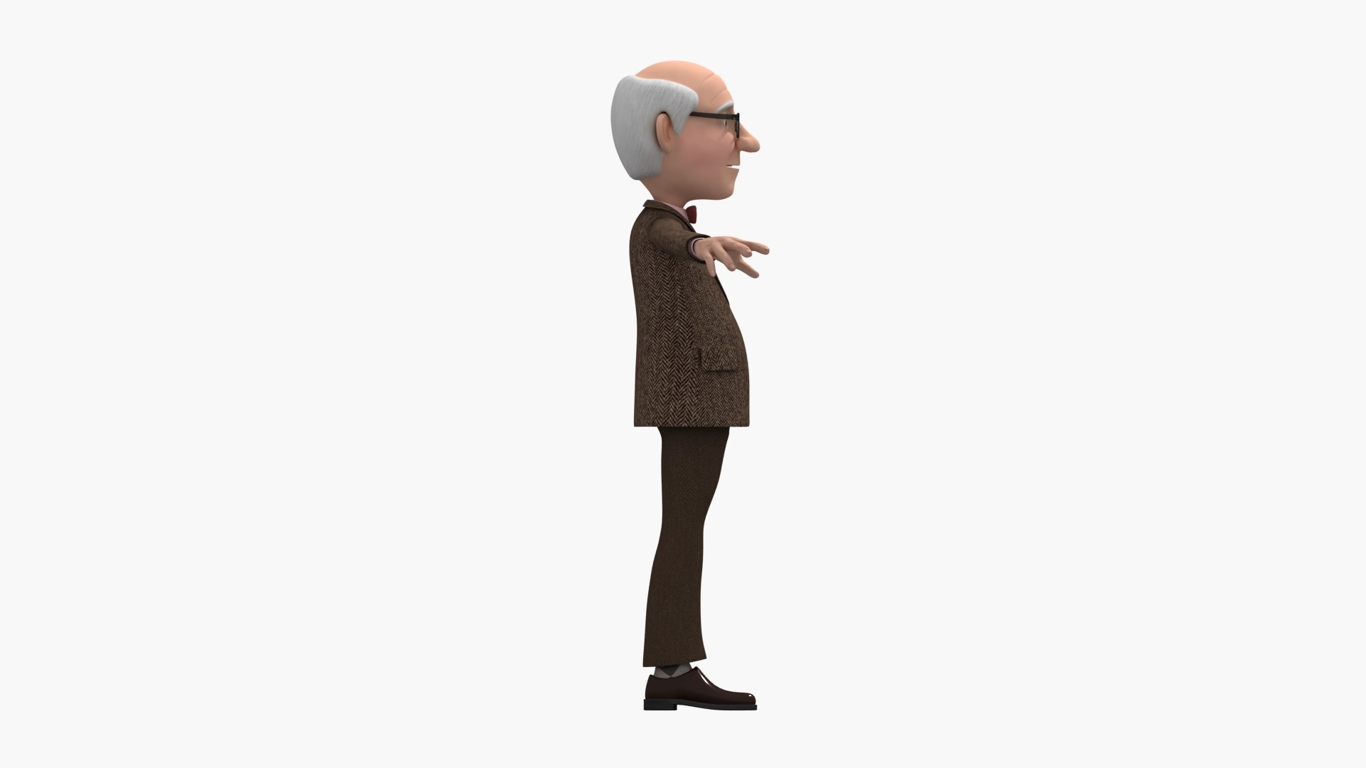 Cartoon Professor 3D Model - TurboSquid 1952579