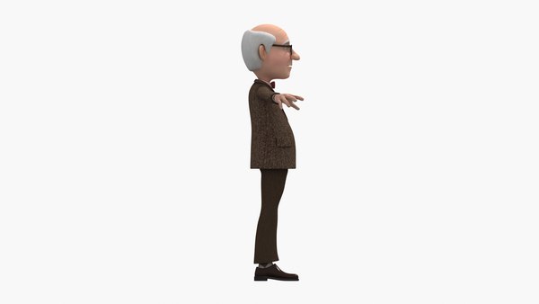 Cartoon professor 3D model - TurboSquid 1952579