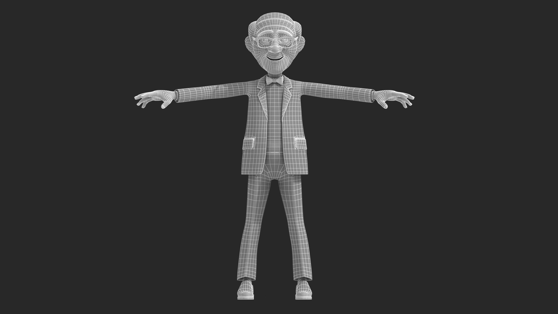 Cartoon Professor 3D Model - TurboSquid 1952579