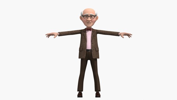 Cartoon professor 3D model - TurboSquid 1952579