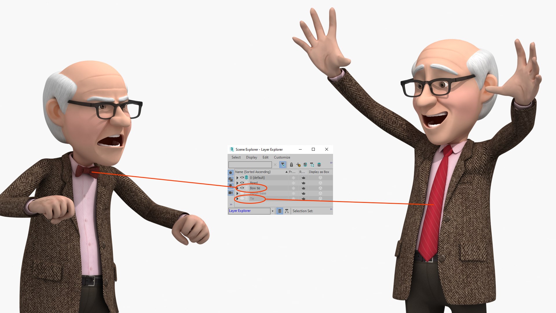 Cartoon Professor 3D Model - TurboSquid 1952579