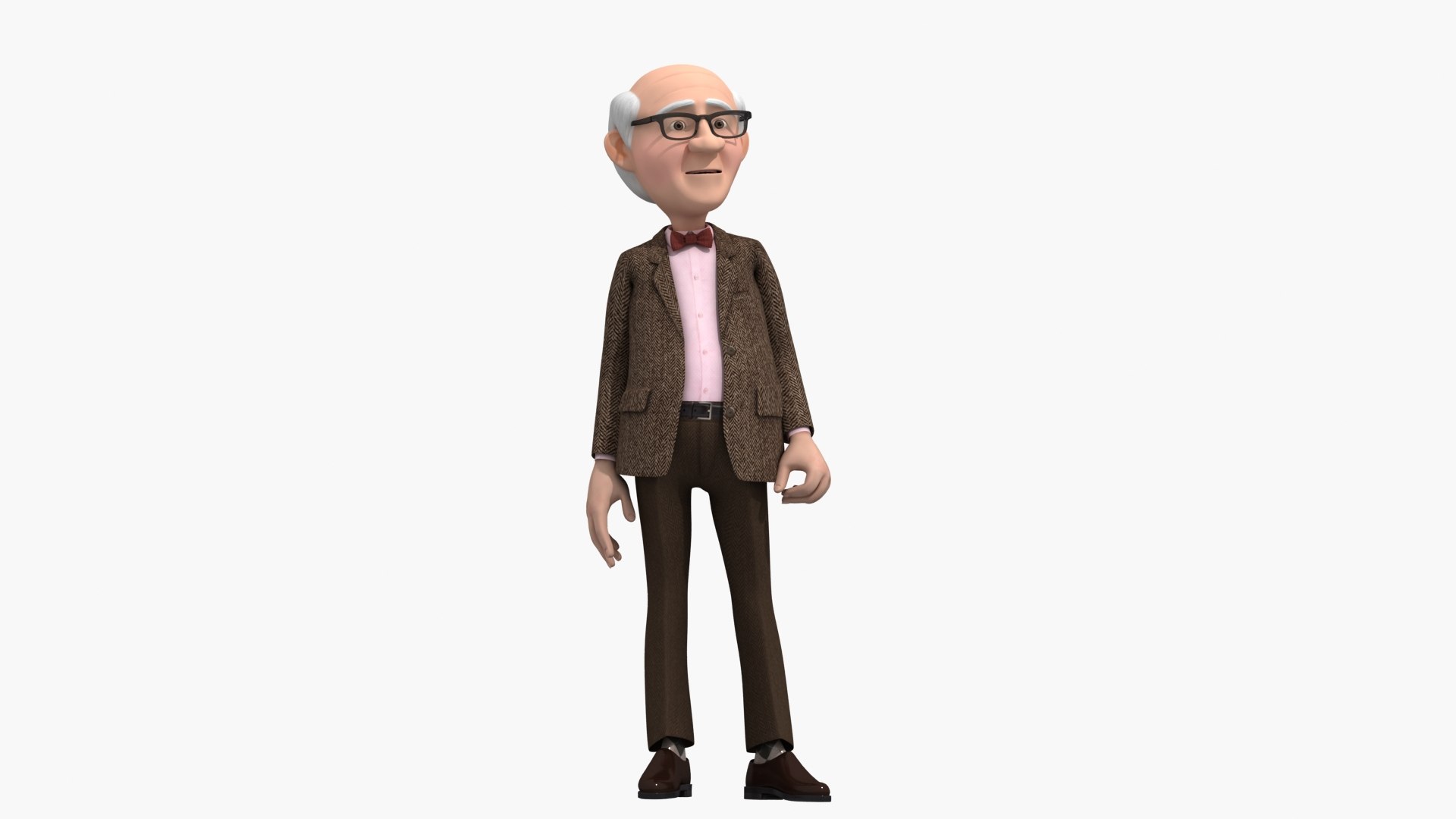 Cartoon Professor 3D Model - TurboSquid 1952579