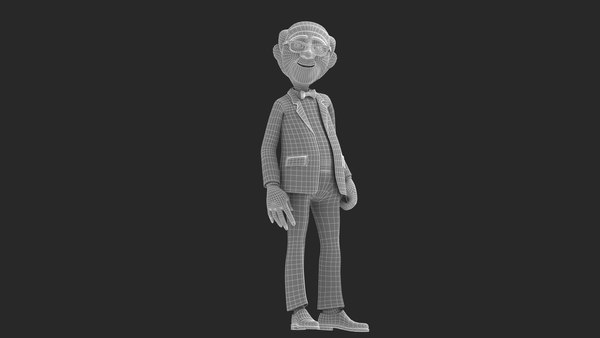 Cartoon professor 3D model - TurboSquid 1952579