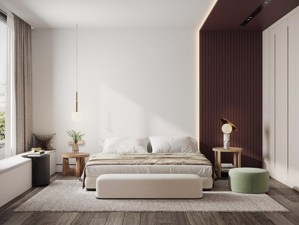 modelo 3d Dormitorio moderno - TurboSquid 1767503