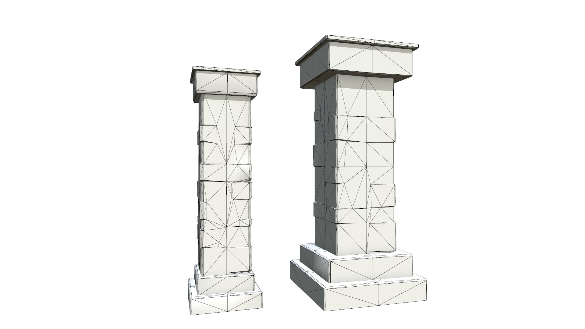 Free 3D Stone Pillar Low-poly - TurboSquid 1926334