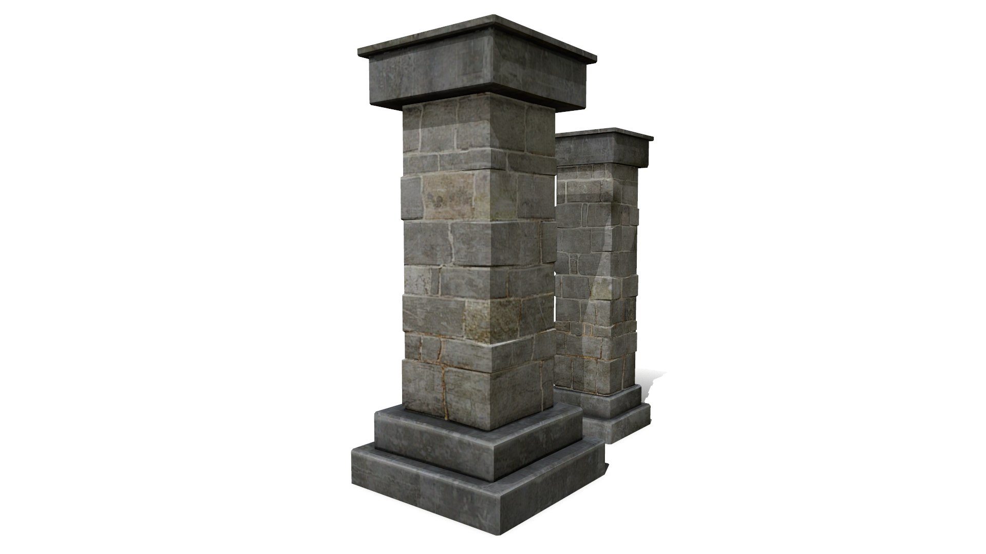 Free 3D Stone Pillar Low-poly - TurboSquid 1926334