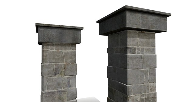 Free 3D Stone Pillar Low-poly - TurboSquid 1926334