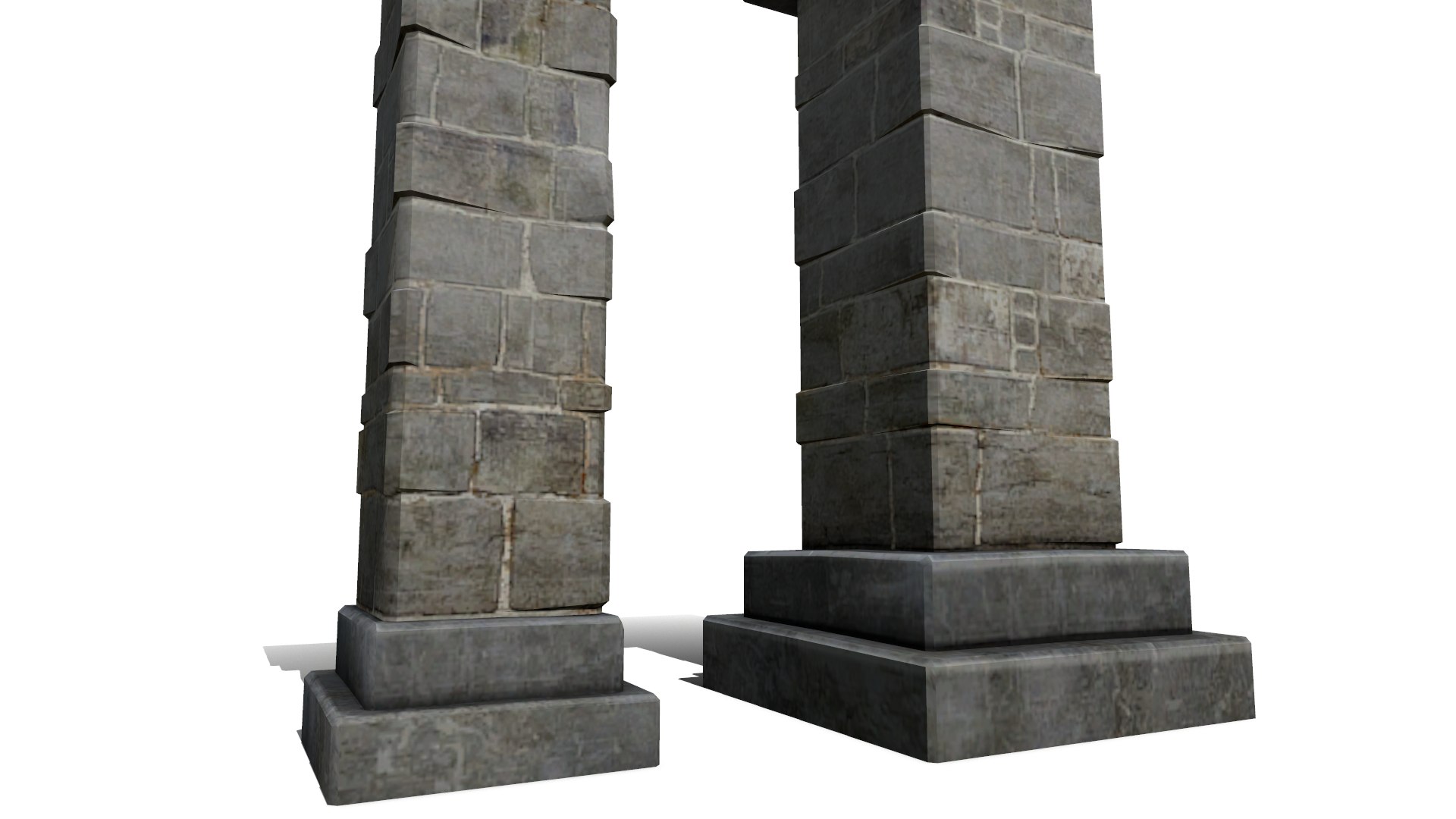 Free 3D Stone Pillar Low-poly - TurboSquid 1926334