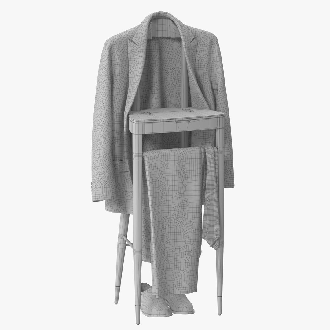 Clothing stand jacket 3D - TurboSquid 1685736