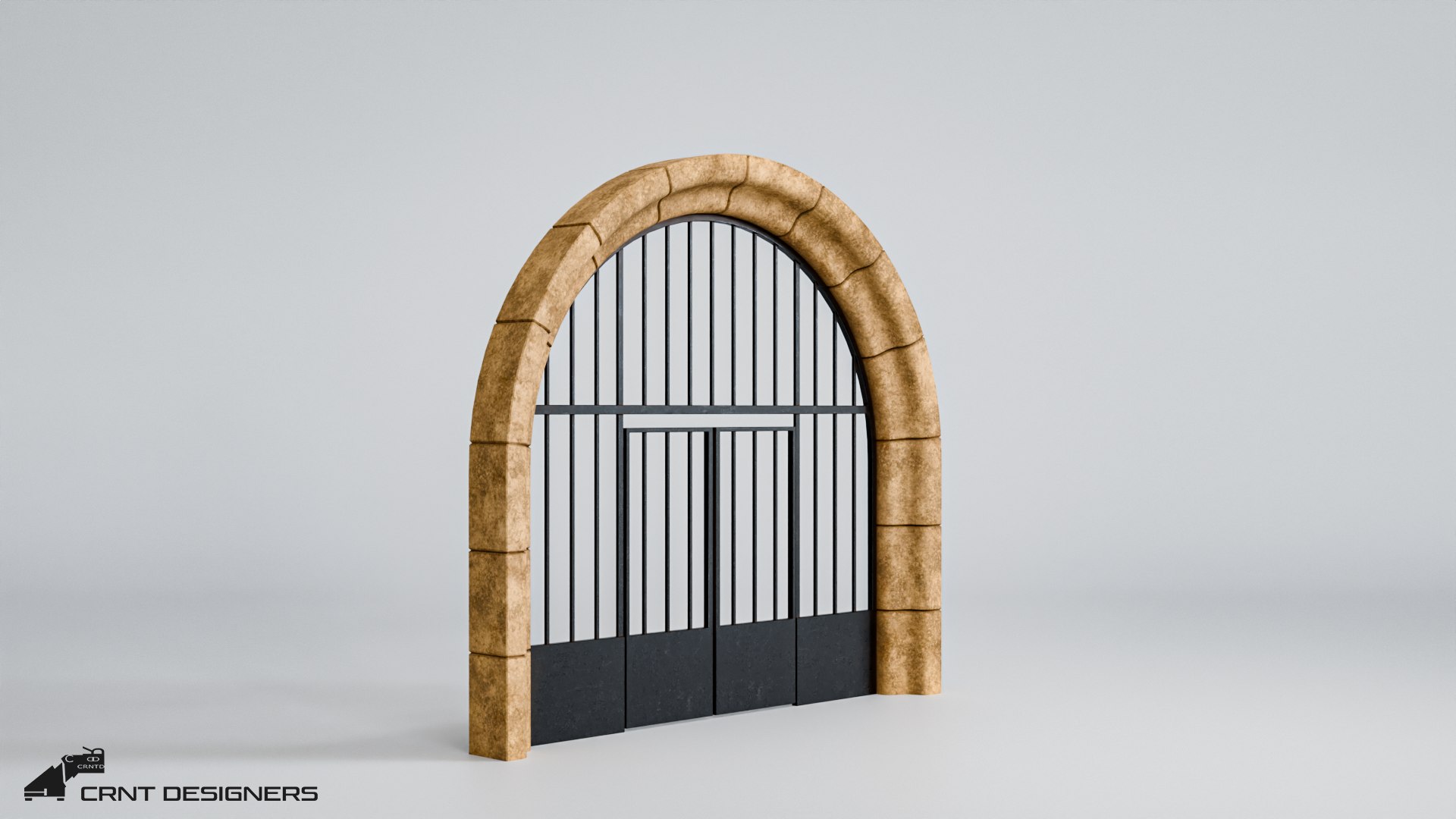 3D Roman Arch Gate - TurboSquid 2331664