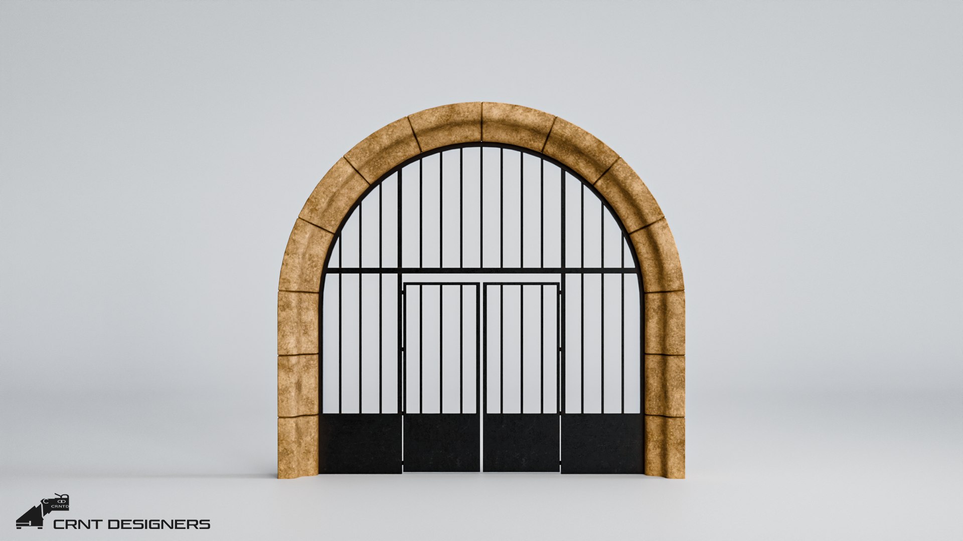 3D Roman Arch Gate - TurboSquid 2331664