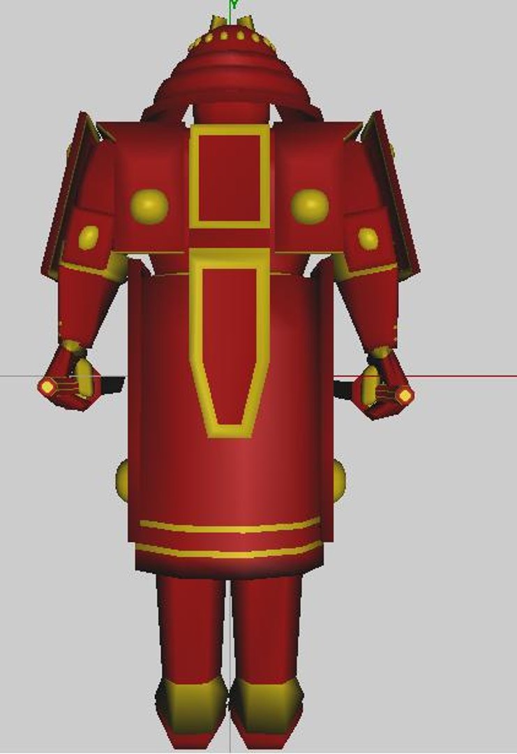 3d Model Red Samurai
