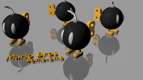 modelo 3d Mario Bros bomba - TurboSquid 658877