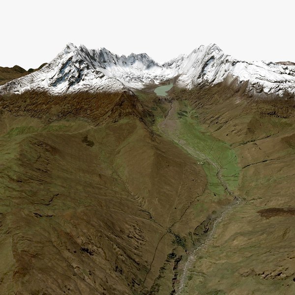 modelo 3d Volcán El Altar Andes Provincia de Chimborazo Ecuador ...