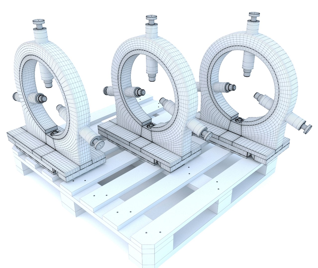 3D Turning Machine Tool - Lunette Spare Part - TurboSquid 1808220