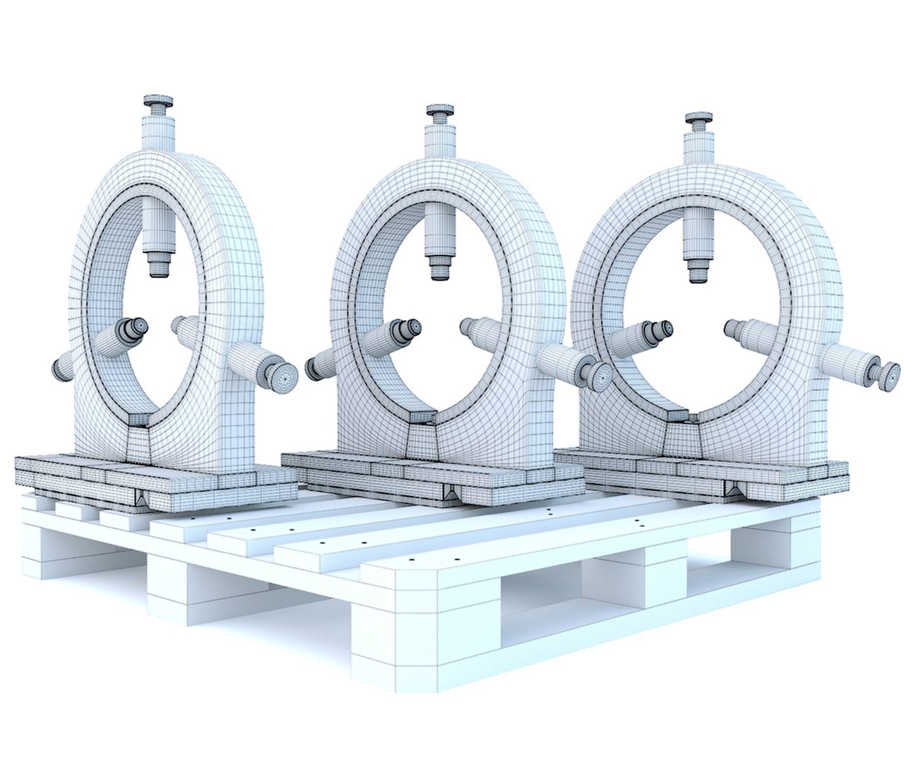 3D Turning Machine Tool - Lunette Spare Part - TurboSquid 1808220