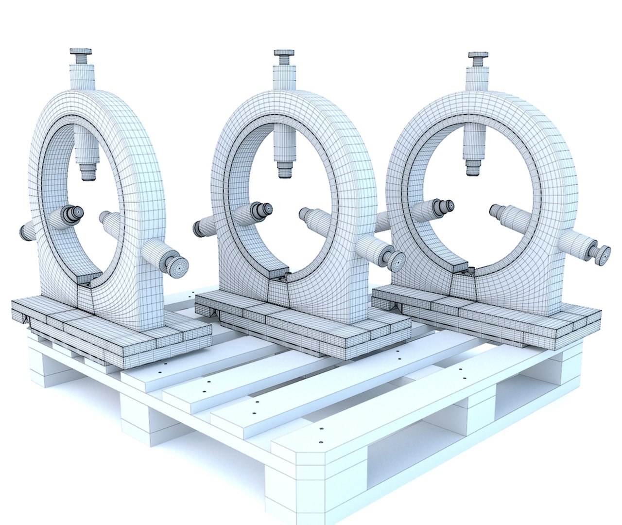 3D Turning Machine Tool - Lunette Spare Part - TurboSquid 1808220