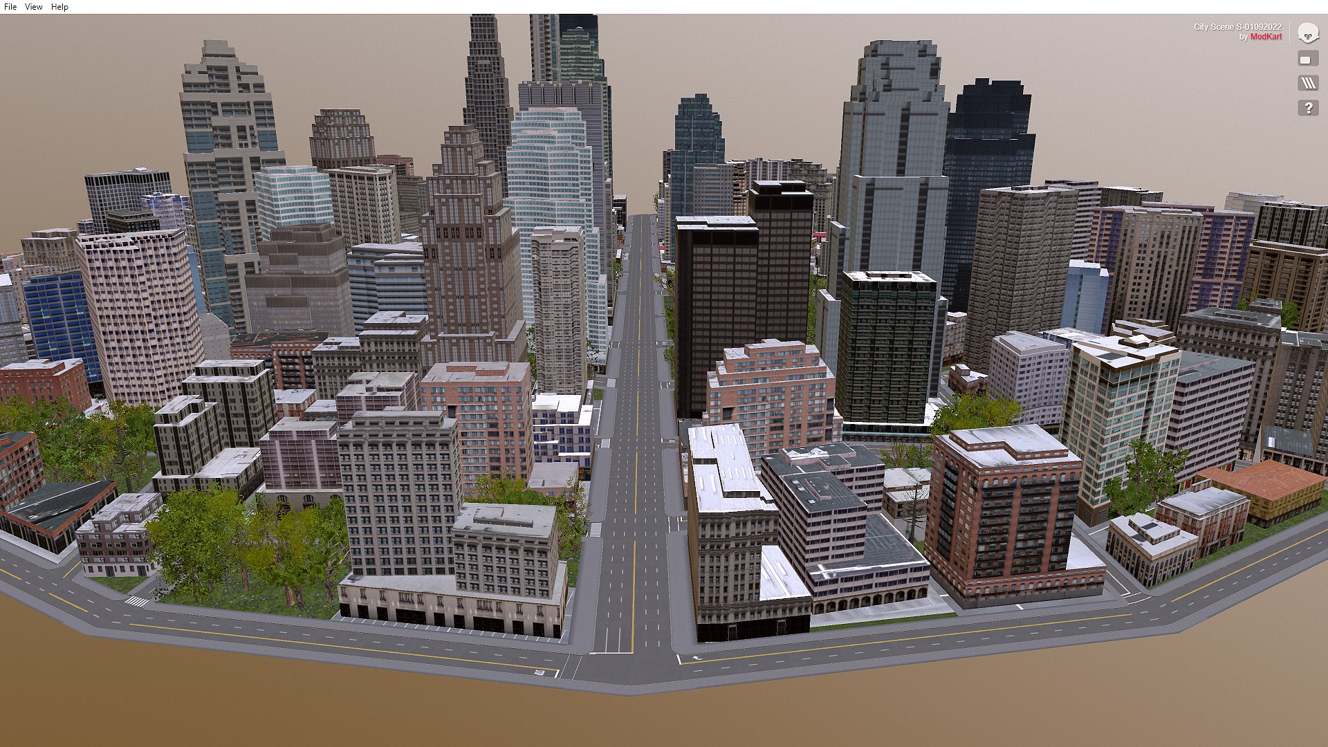 City Scene S-01092022 3D Model - TurboSquid 1953524
