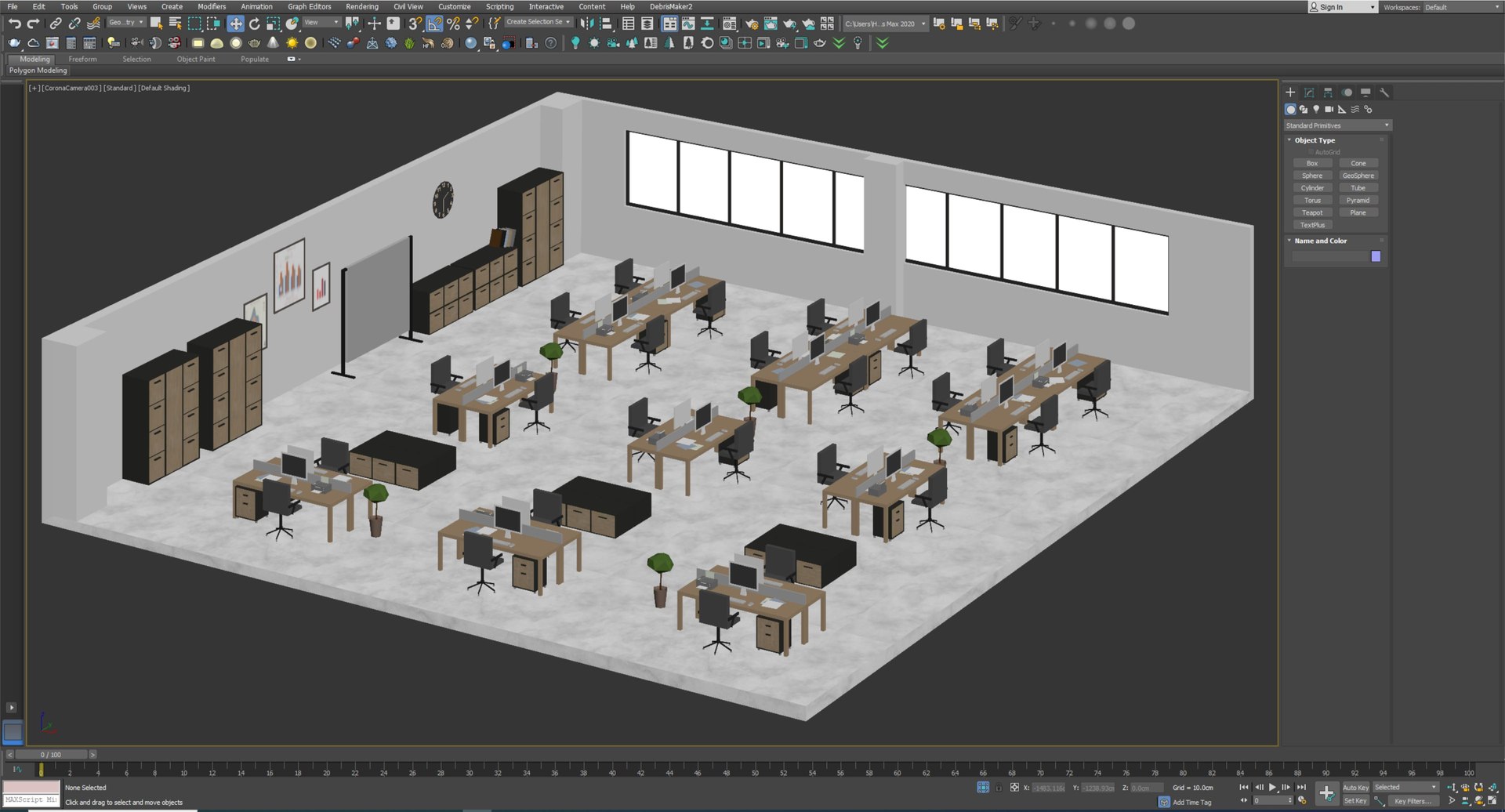 5 Set Low Poly Interior Office 3D Model - TurboSquid 2097451