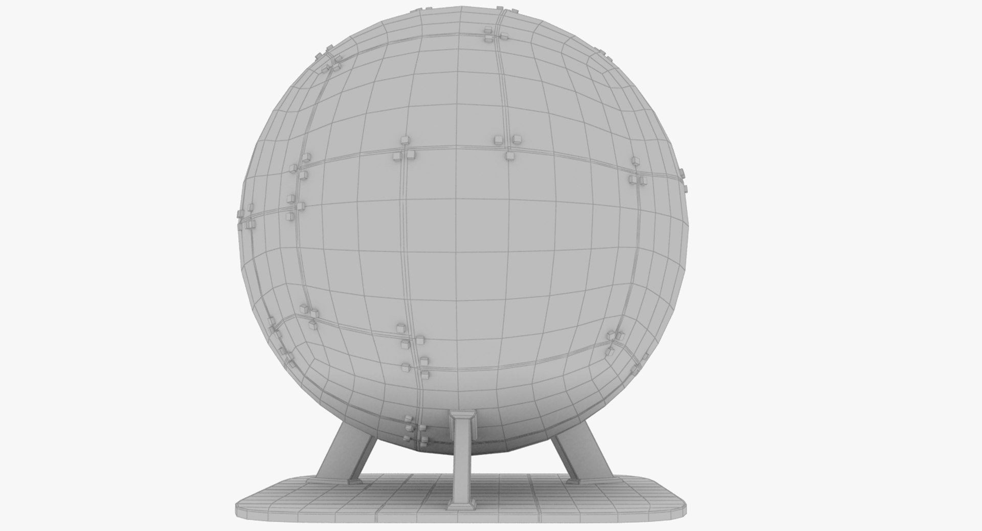 Spherical Satellite Dish 3D Model - TurboSquid 1207474