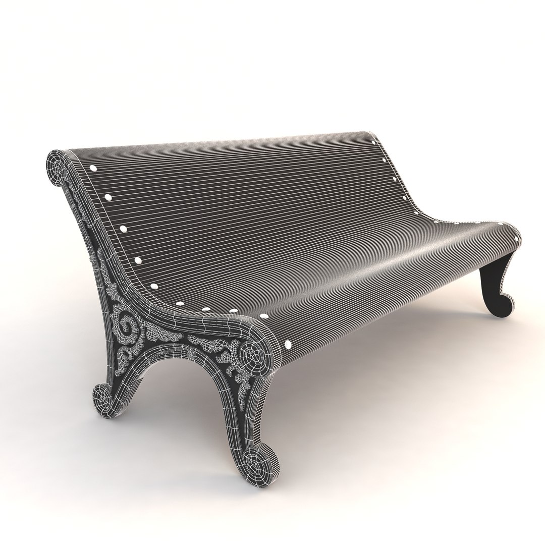 3d Bench Model