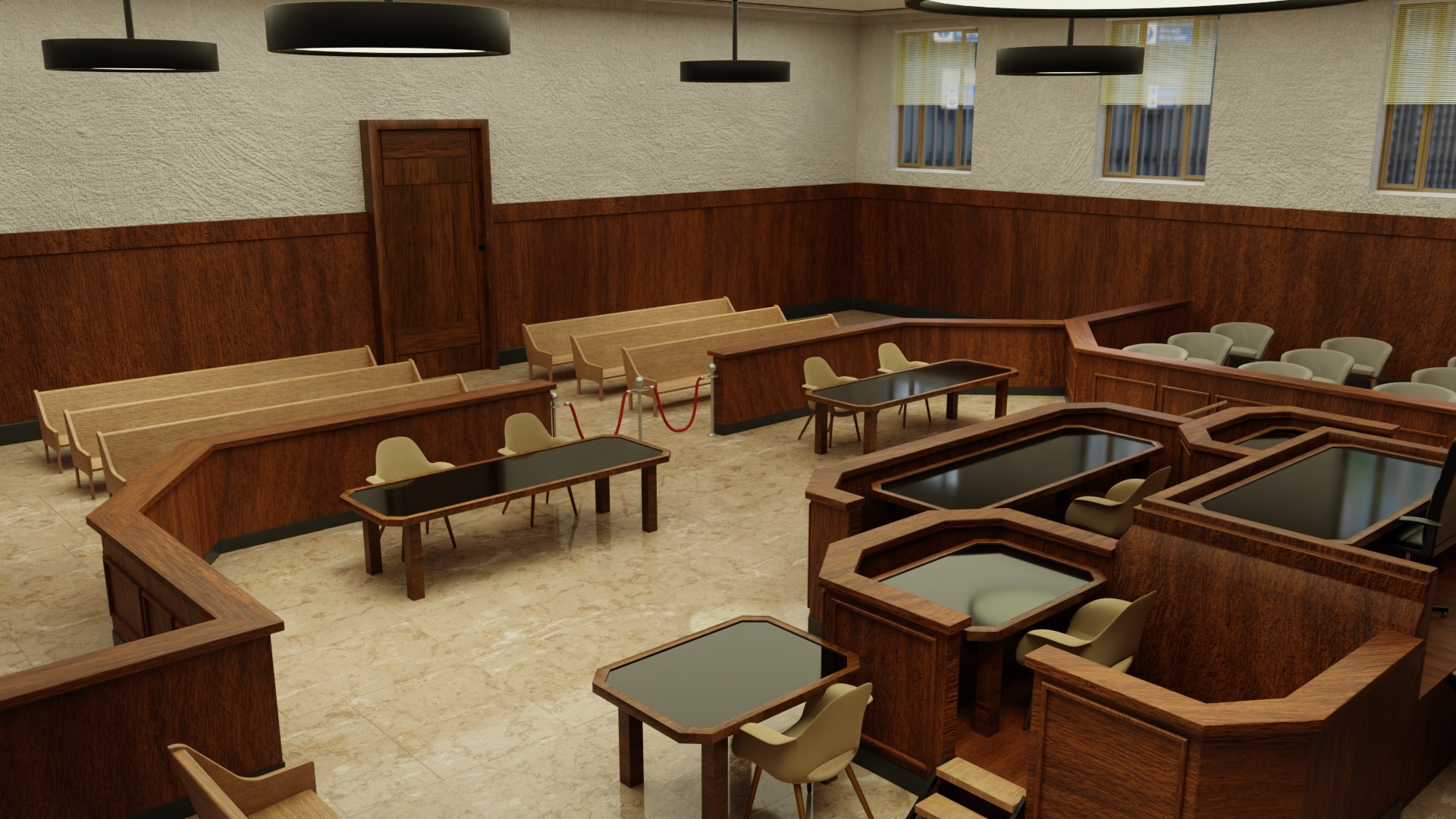 Court Room 3D Model - TurboSquid 2007932