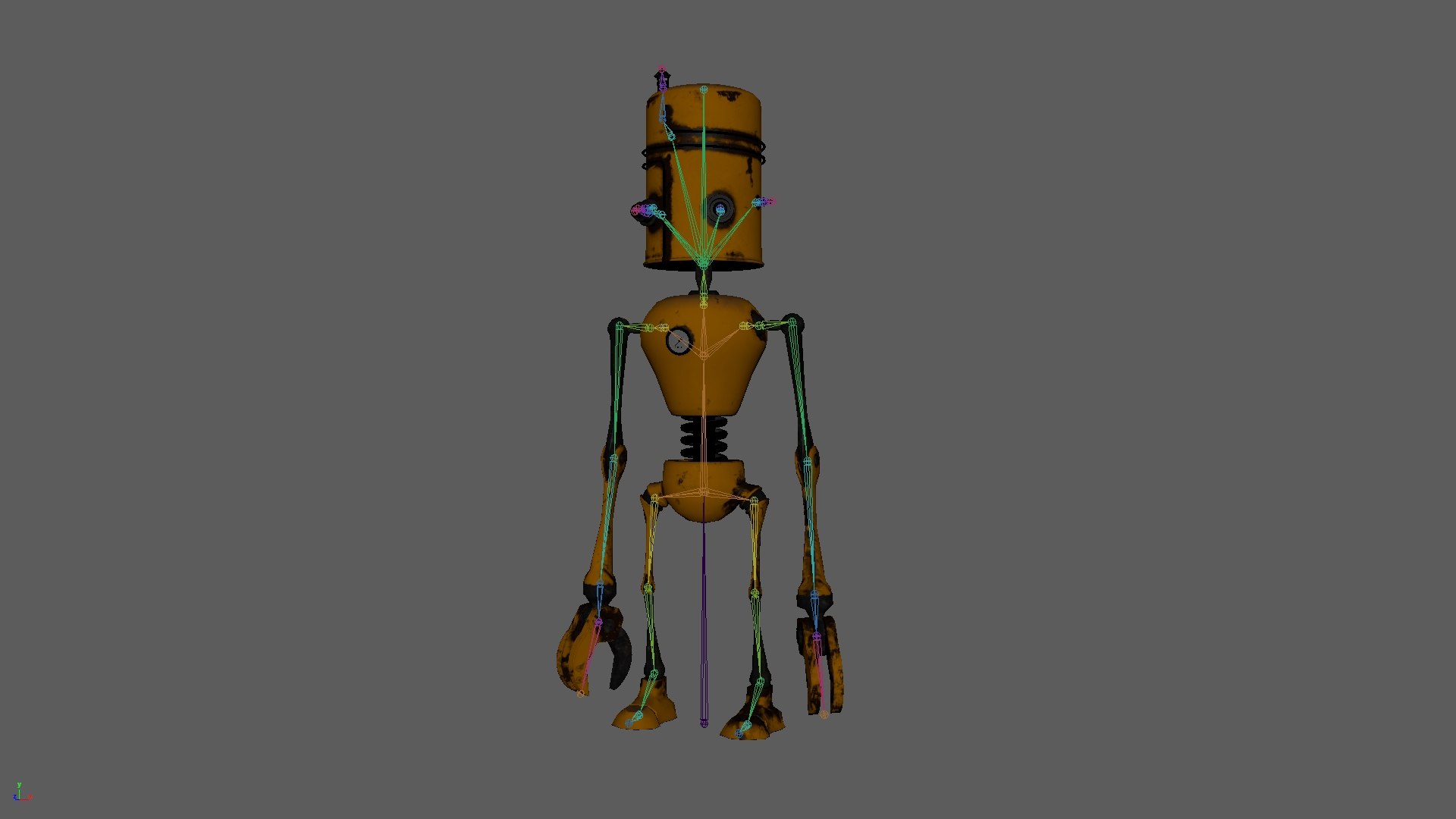3D Cartoony Robot Advanced Rigged Model - TurboSquid 1836823