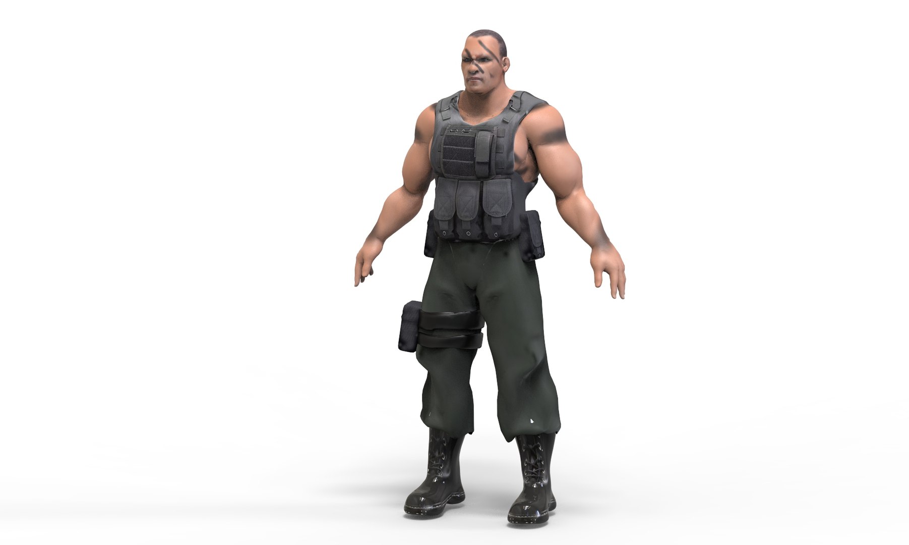 Commando Model - TurboSquid 1462987
