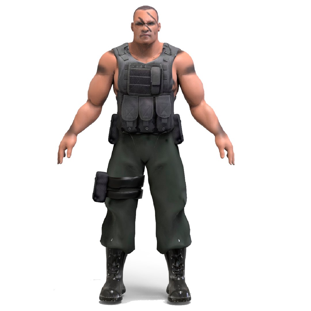 Commando Model - TurboSquid 1462987