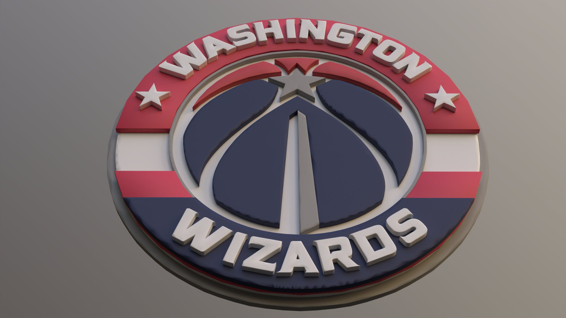 Washington Wizards Logo Printable And Renderable 3D - TurboSquid 2222812