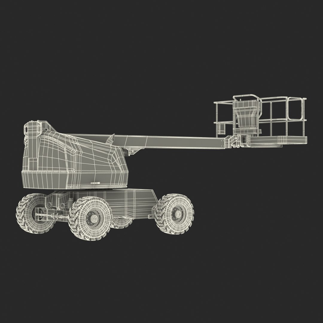3d Model Telescopic Boom Lift Jlg