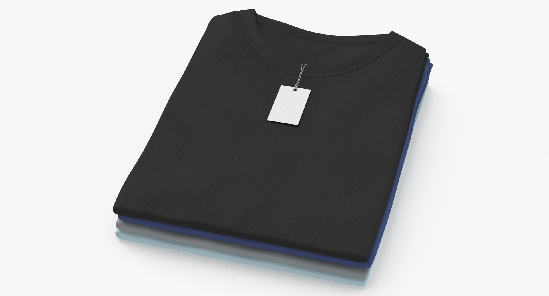 Female Crew Neck Folded Stacked With Tag Color Variations 07 model ...