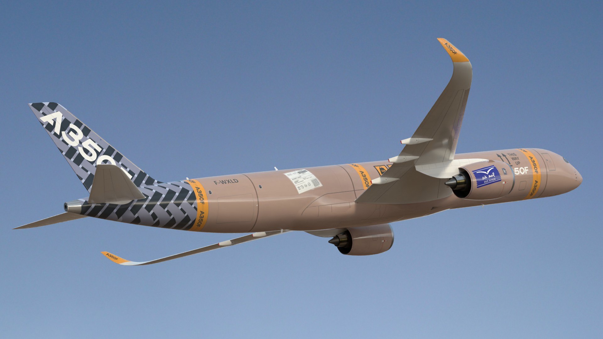 Special Livery A350F SC 3D Model - TurboSquid 2282989