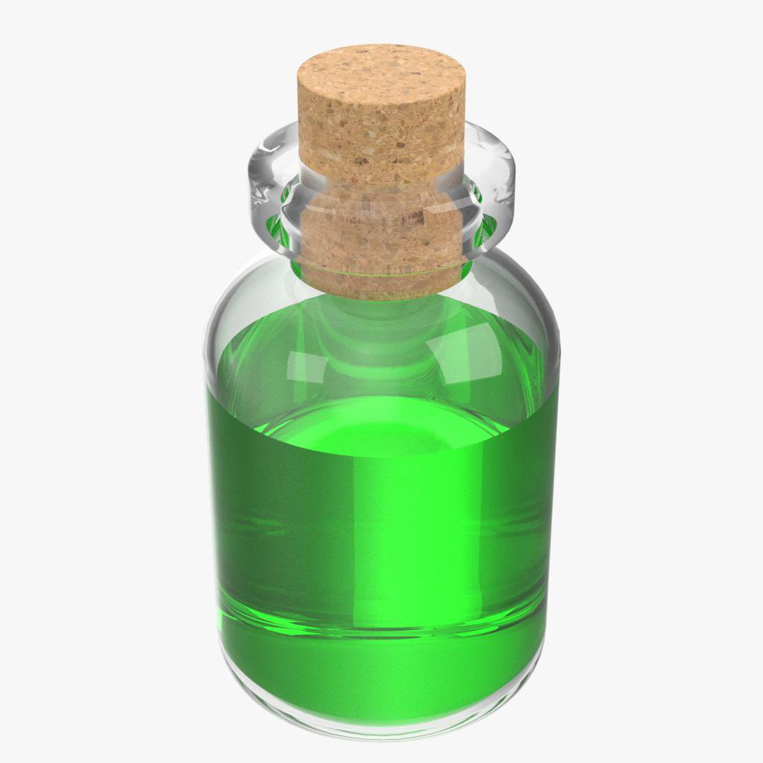 Cylindrical Potion Flask Model - TurboSquid 1480270