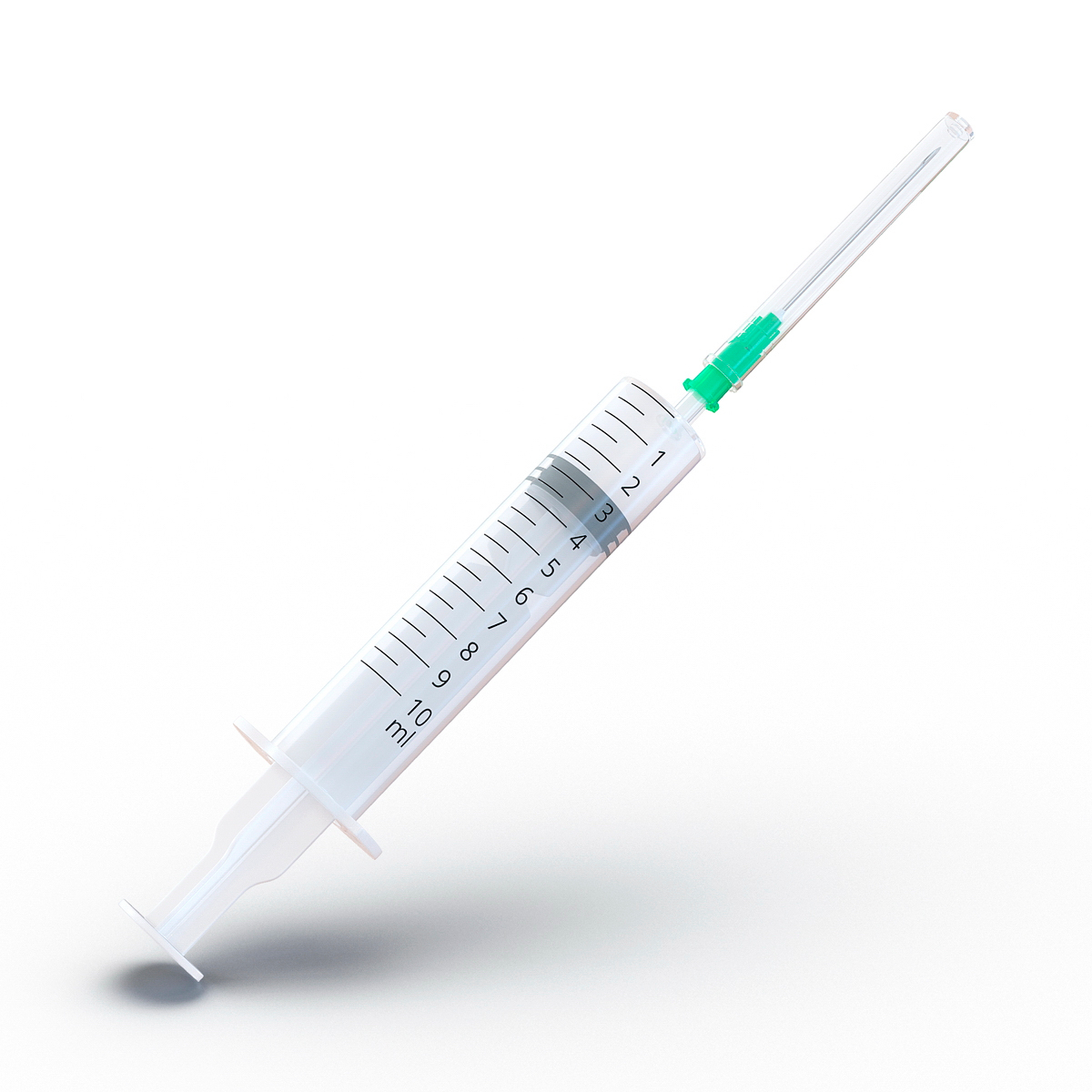 disposable syringe 10ml set 3d obj