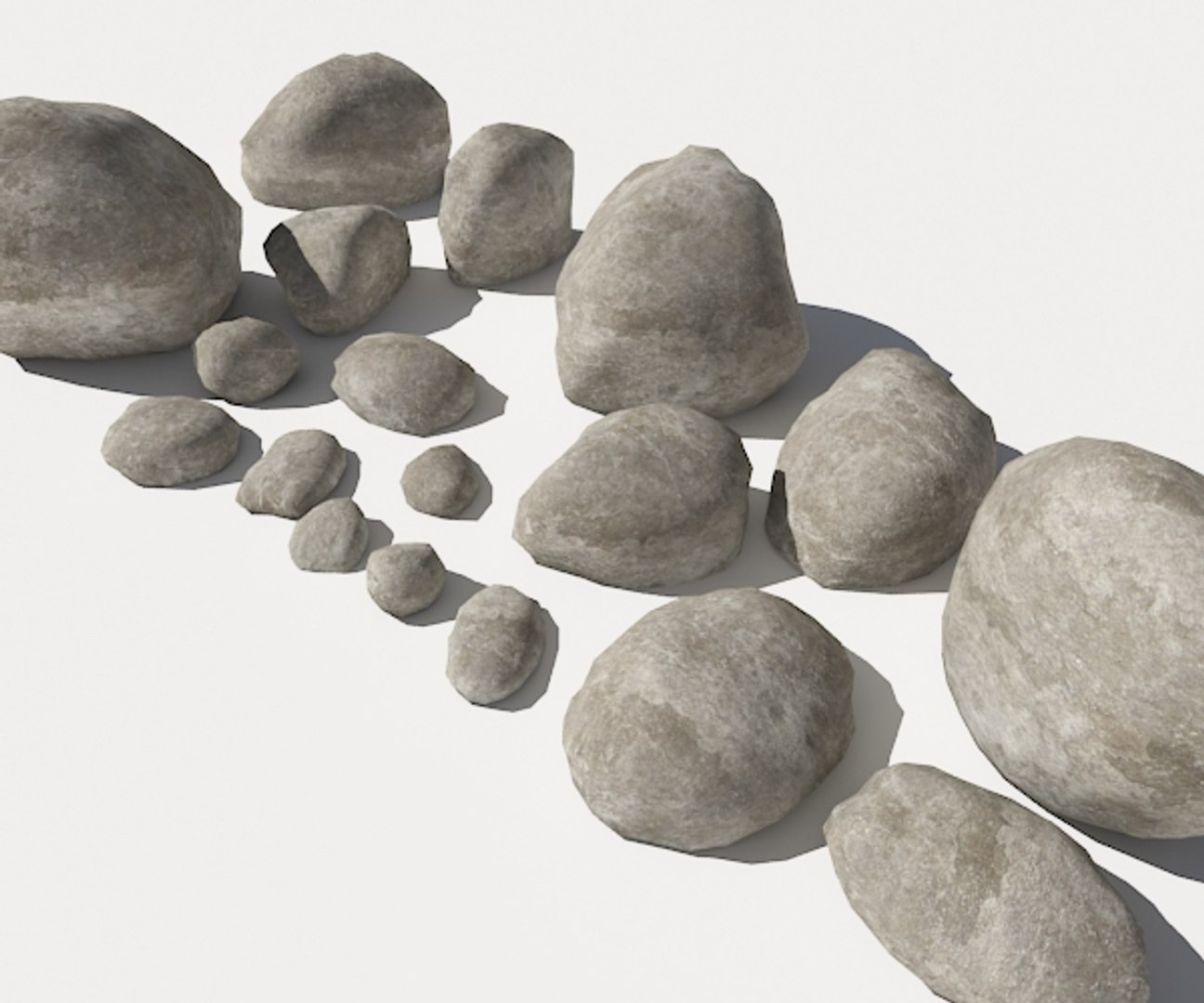 3d stones - 1 model