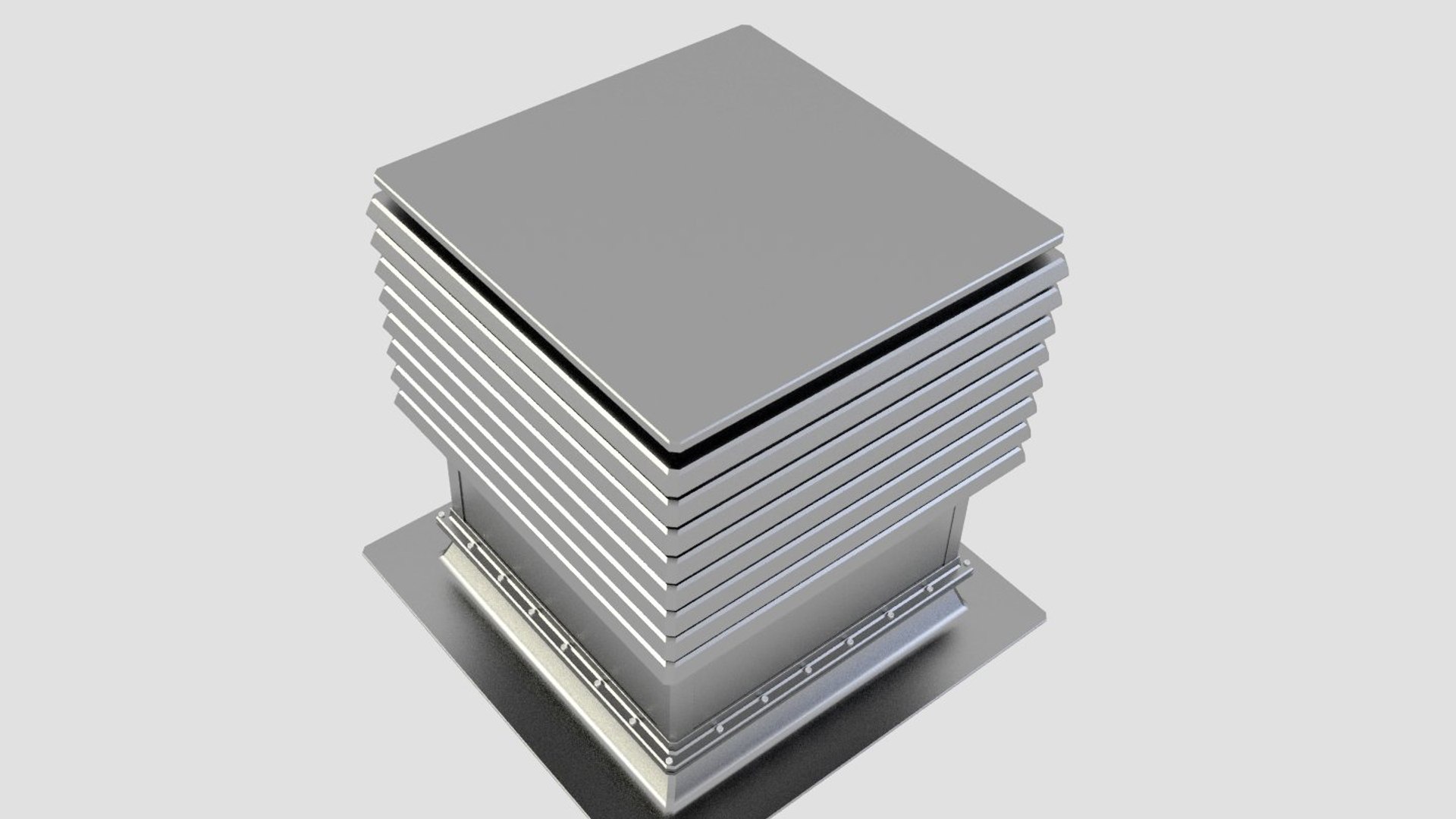 Ventilation Fan Roof 3D Model - TurboSquid 1525870
