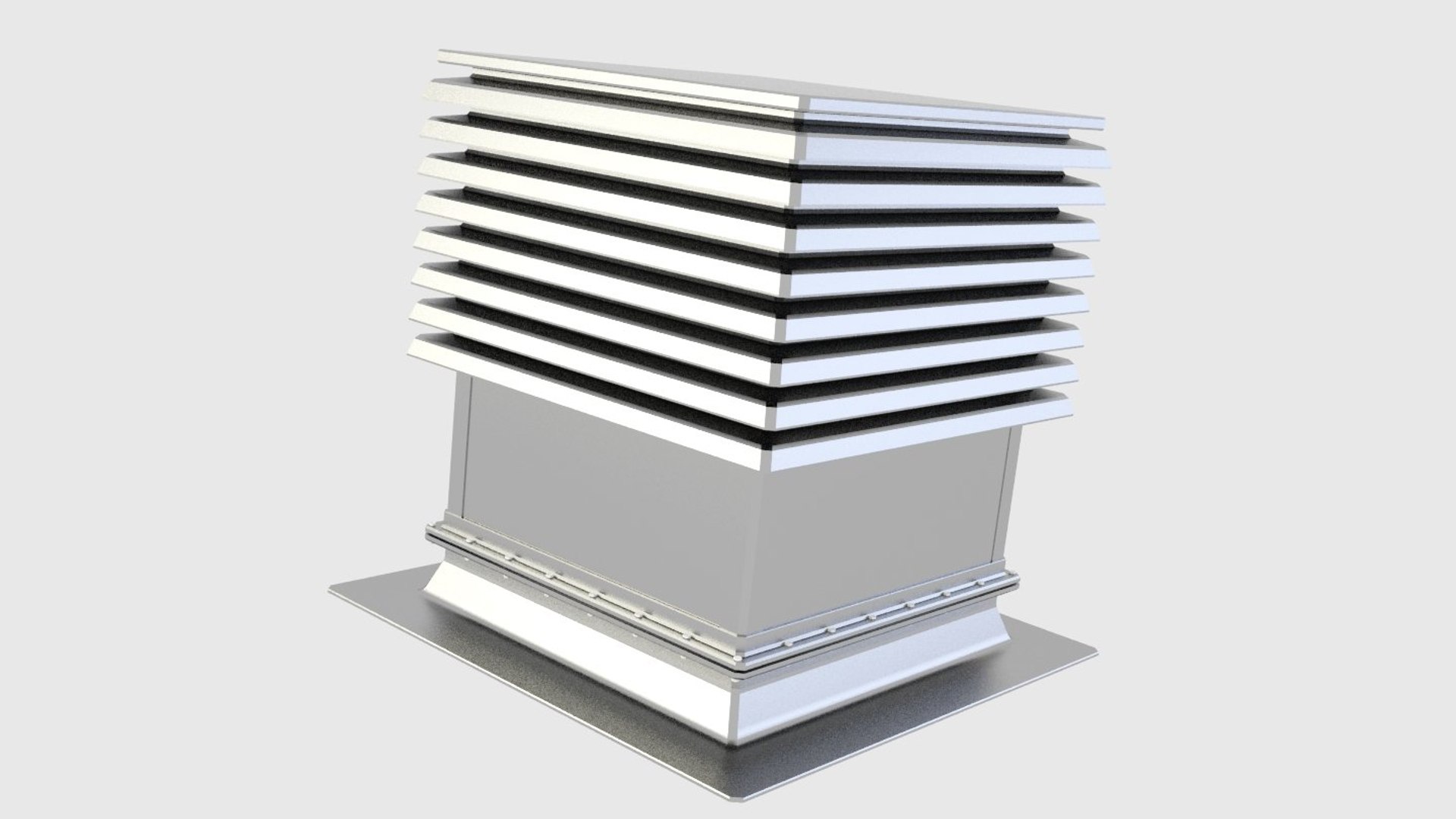 Ventilation Fan Roof 3D Model - TurboSquid 1525870