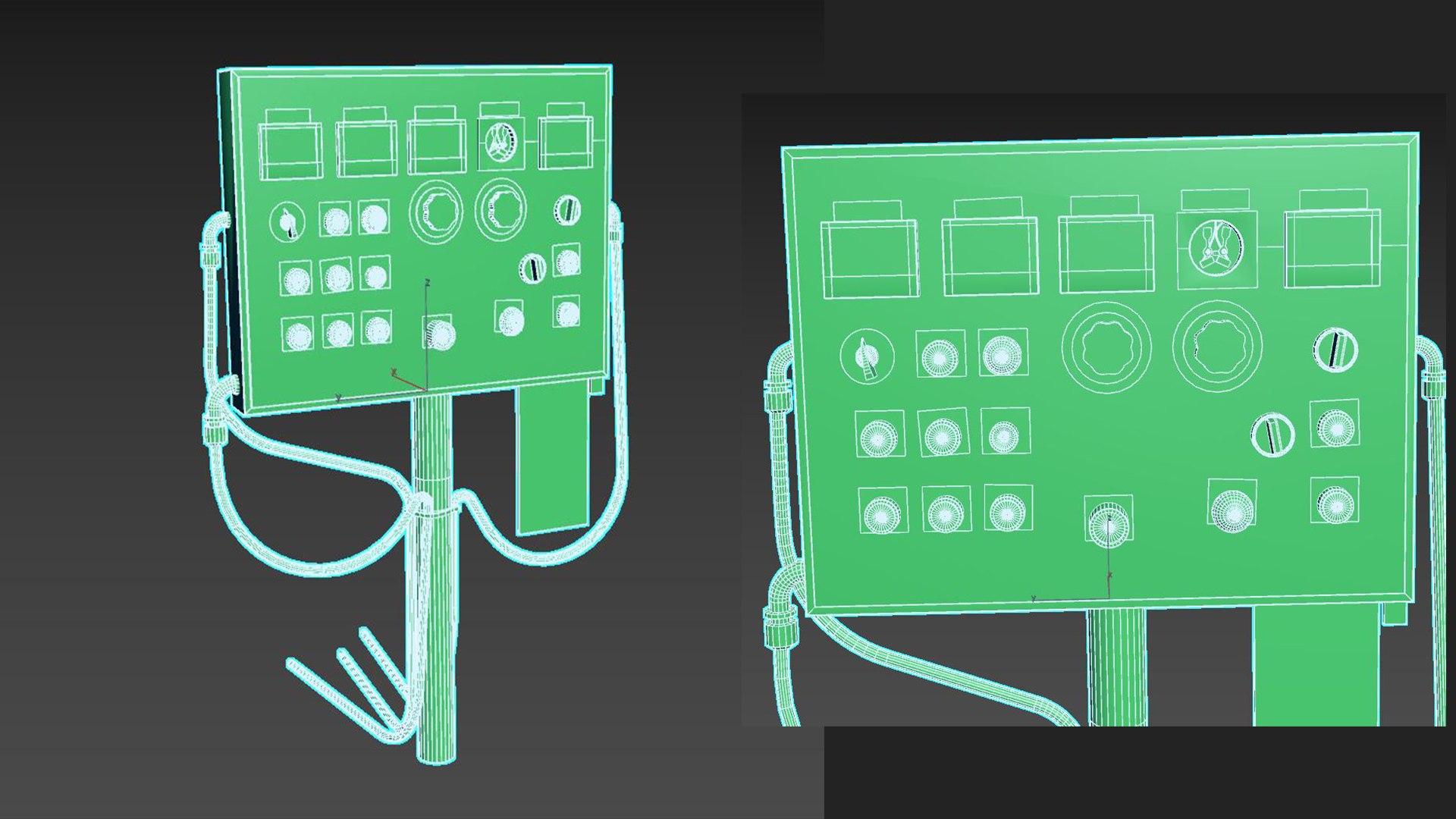 3D Old Control Panel - TurboSquid 1613242