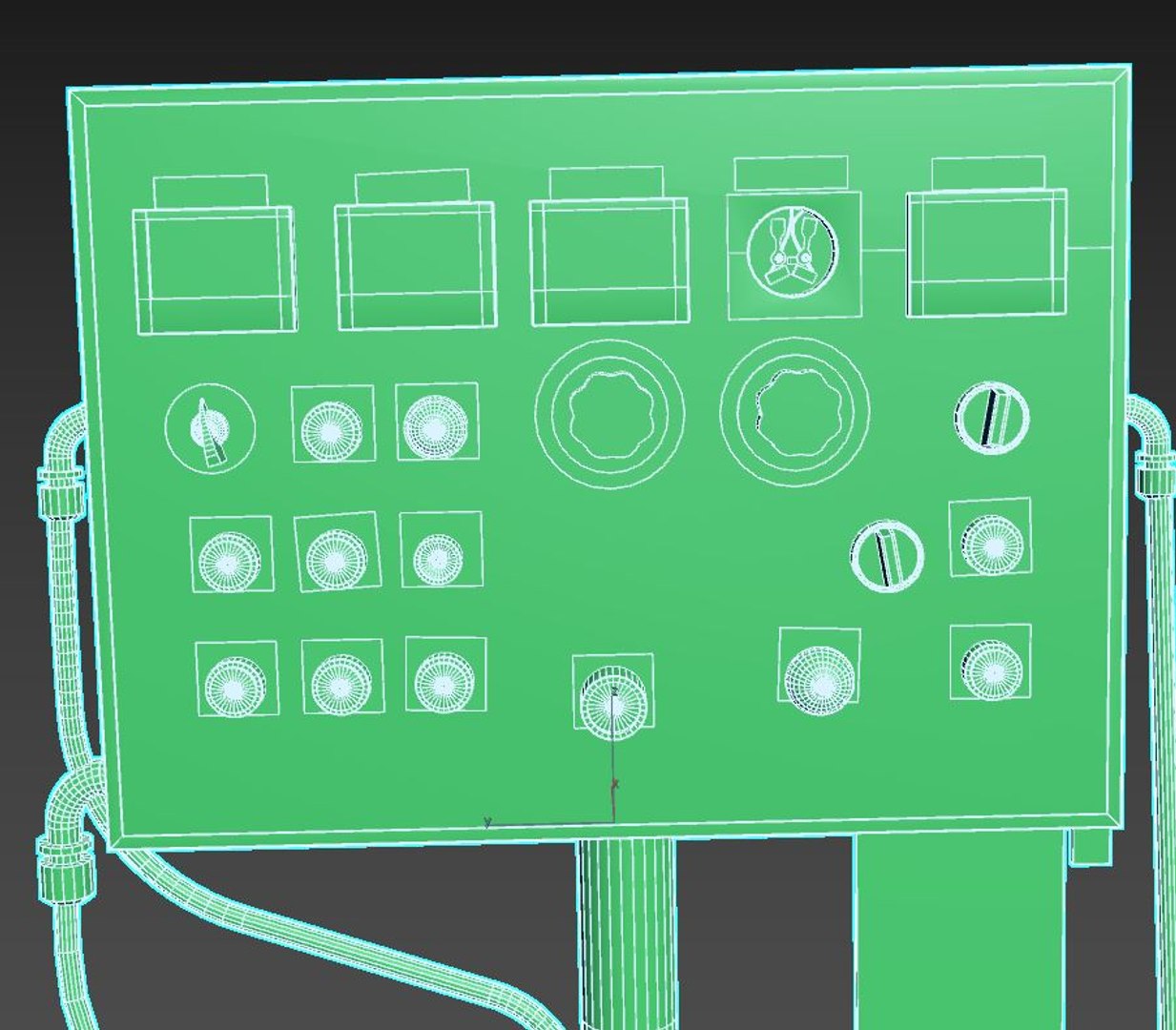 3D Old Control Panel - TurboSquid 1613242