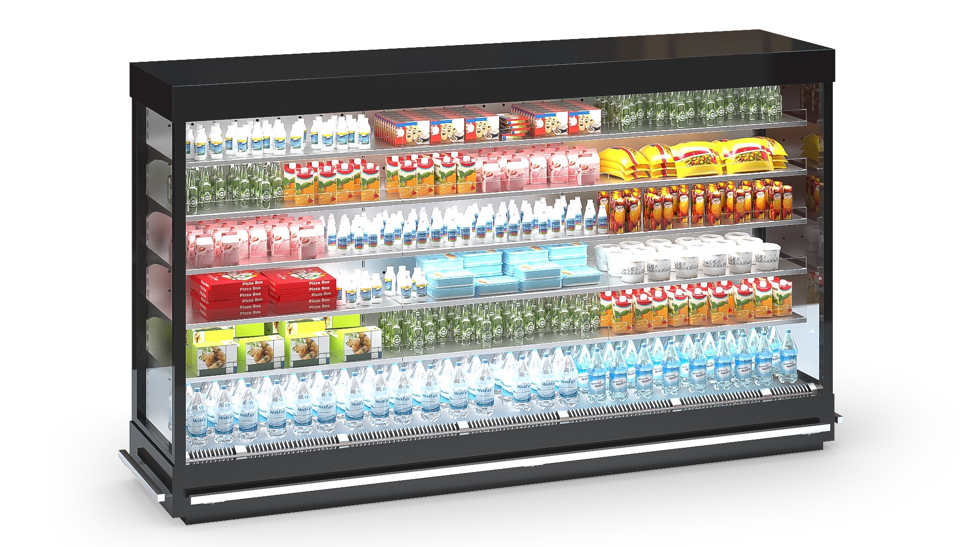 3D Refrigerated Display Case model - TurboSquid 1766376