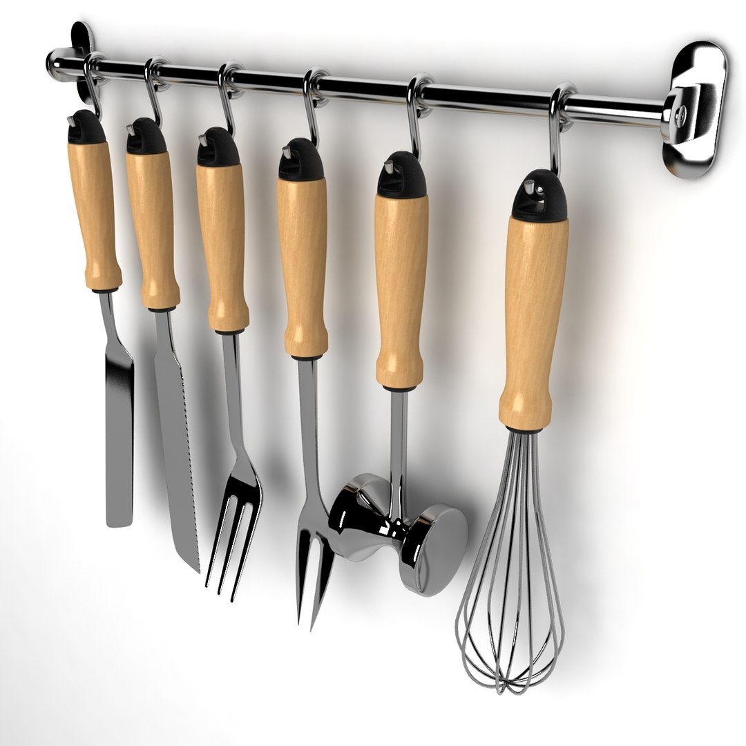 kit kitchen tools 3d model