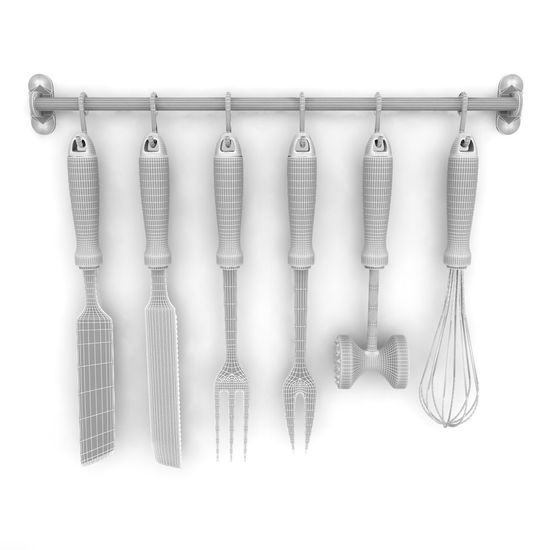 kit kitchen tools 3d model