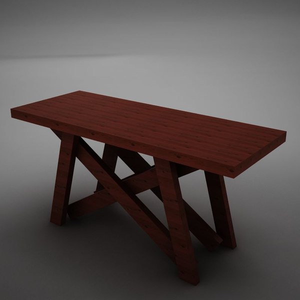 3d model dining room buffet table
