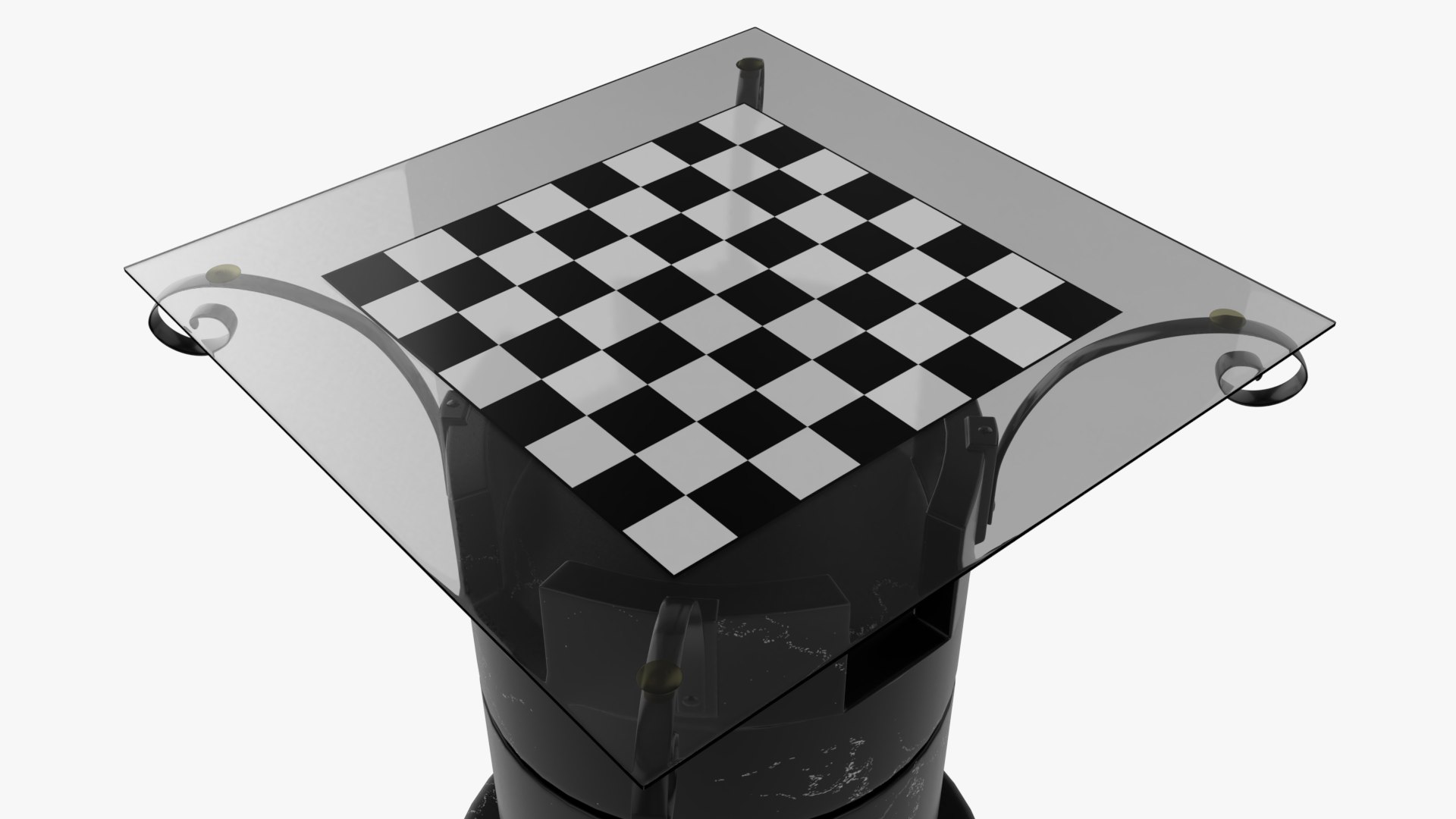 3D Marble Chess Table model - TurboSquid 1740328