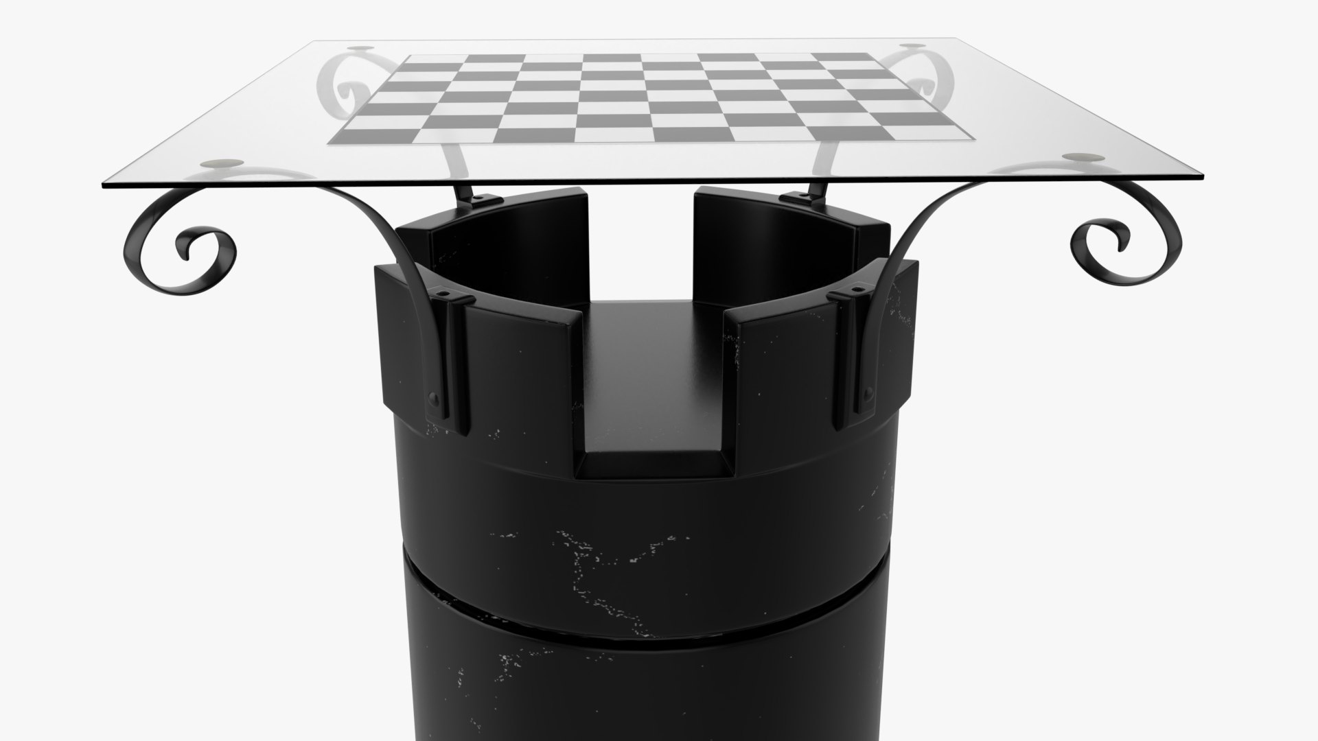 3D Marble Chess Table model - TurboSquid 1740328