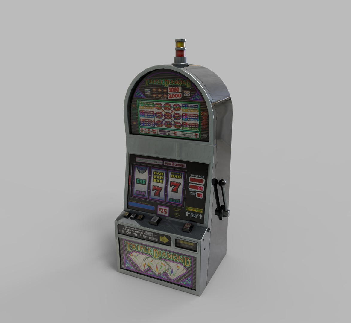 Slot machine casino model - TurboSquid 1348079