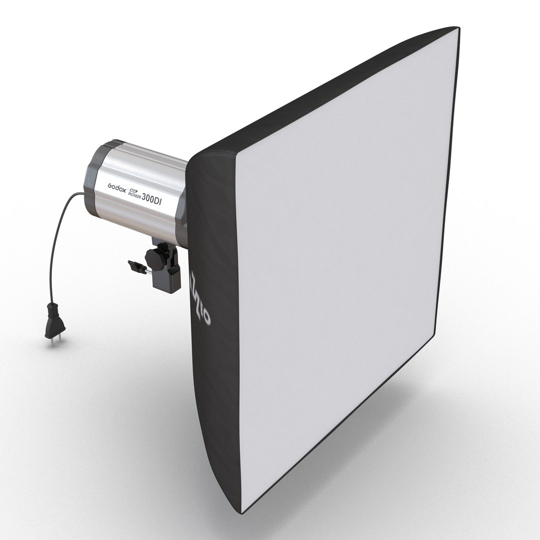 3d Model Studio Lighting Softbox 2