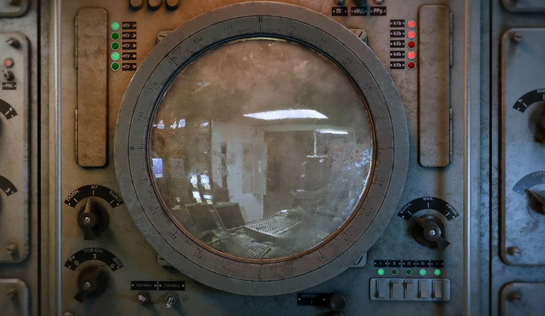 3d model of realistic radar screen