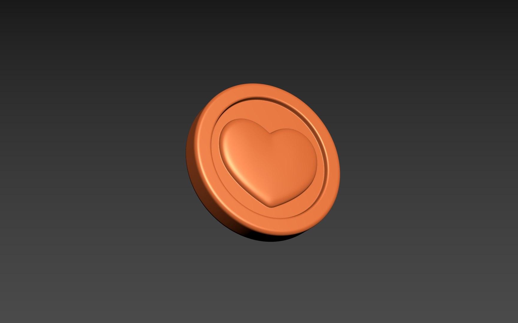 3D Model Print004 Coin Heart - TurboSquid 1891507